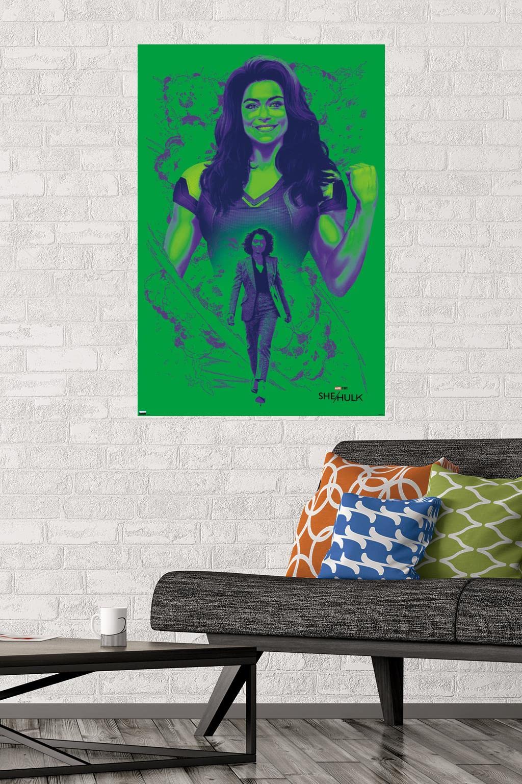 Trends International Marvel She-Hulk: Attorney At Law - Pose Wall Poster, 34L x 22.4W, Premium Unframed Version