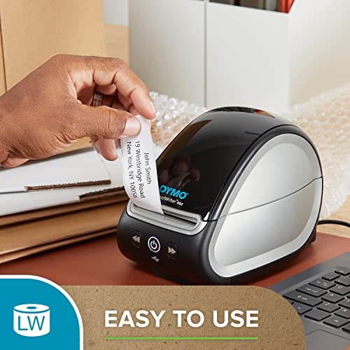 DYMO LW Durable Industrial Labels for LabelWriter 4XL Label Printers, White Poly, 4-1/16” x 6-1/4”, Roll of 200 (1933086)