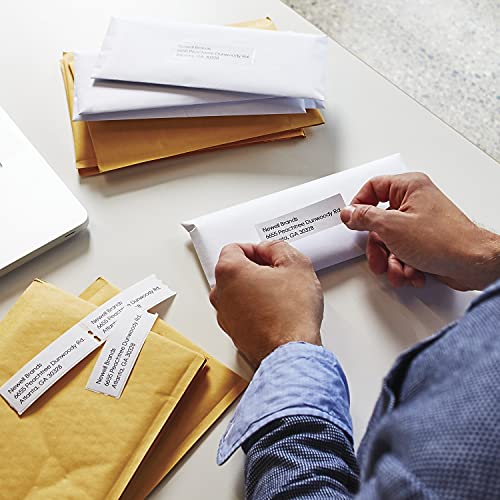 Dymo 30252 Labelwriter Address Labels, 1 1/8 X 3 1/2, White, 350 Labels/Roll, 2 Rolls/Pack