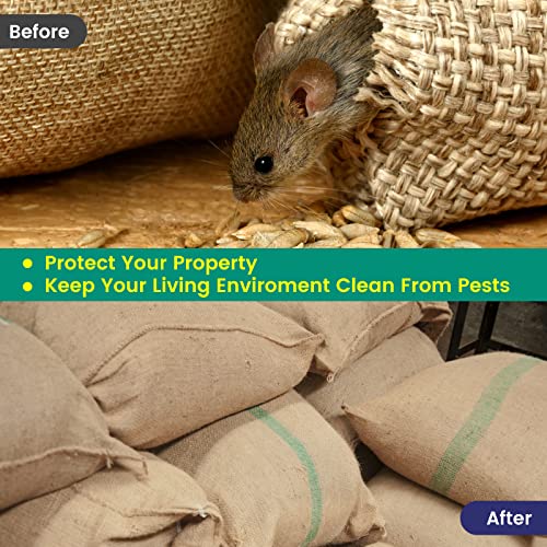 ELEGENZO Mouse Repellent Pouches with Peppermint Oil - Repels Mice, Rats, Squirrels, Roaches, Ants, Spiders, Moths 1 Count (Pack of 5)