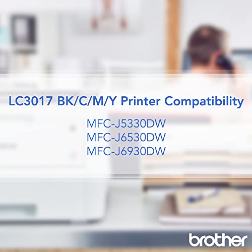 BrotherĀ® LC3013 High-Yield Multi-Pack Ink, Black/Cyan/Magenta/Yellow, Pack Of 4 Cartridges, LC30134PKS