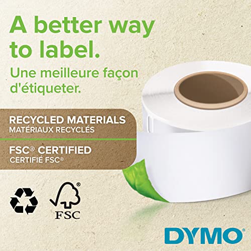 DYMO LW Durable Industrial Labels for LabelWriter 4XL Label Printers, White Poly, 4-1/16” x 6-1/4”, Roll of 200 (1933086)