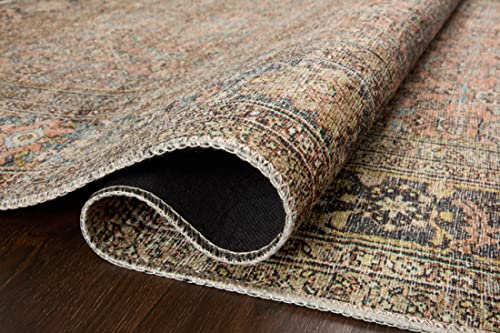 Loloi II Adrian Collection ADR-03 Terracotta/Multi, Traditional 7'-6" x 9'-6" Area Rug