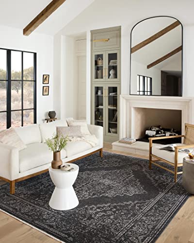 Loloi II Vance Collection Charcoal/Dove 2'-7" x 8'-0" Runner Rug