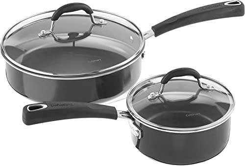 Cuisinart 54C-11BK 11-Piece Set Ceramica XT Nonstick Cookware, Black