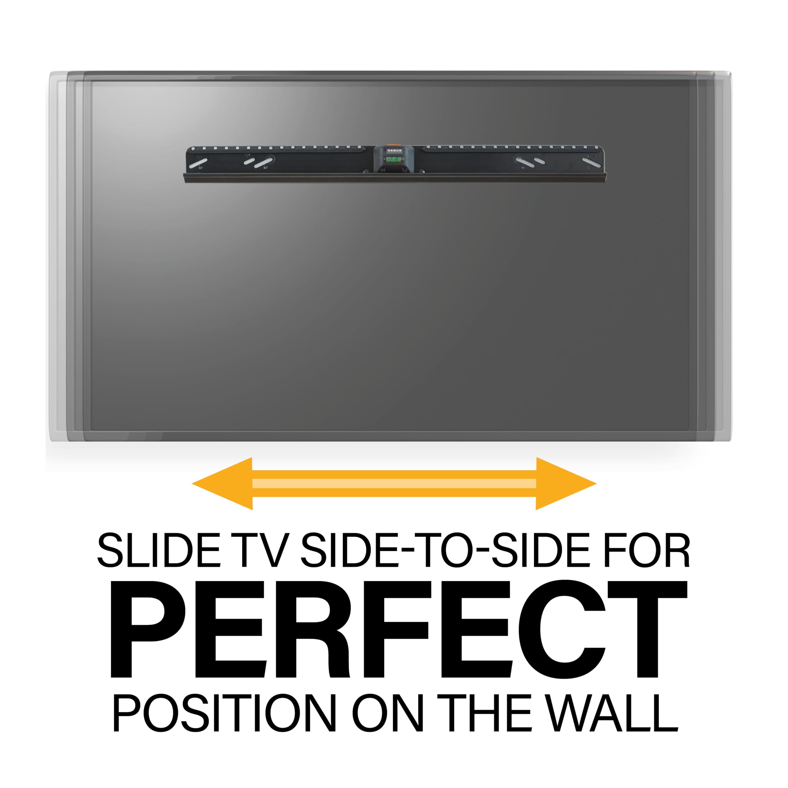 All-New, Made for Amazon No Drill No Stud TV Wall Mount for 32-85” TVs up to 100lbs, Compatible with Amazon Fire TVs
