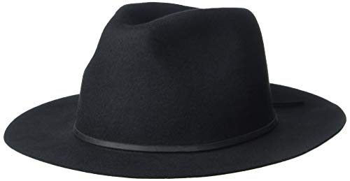 Brixton unisex adult Wesley Fedora, Black, Small US