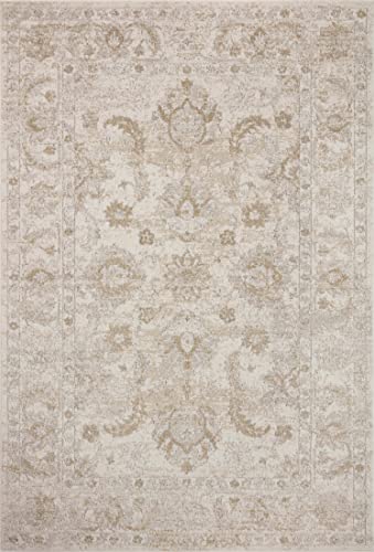 Loloi II Odette Collection ODT-03 Ivory/Beige, Traditional 7'-10" x 10' Area Rug