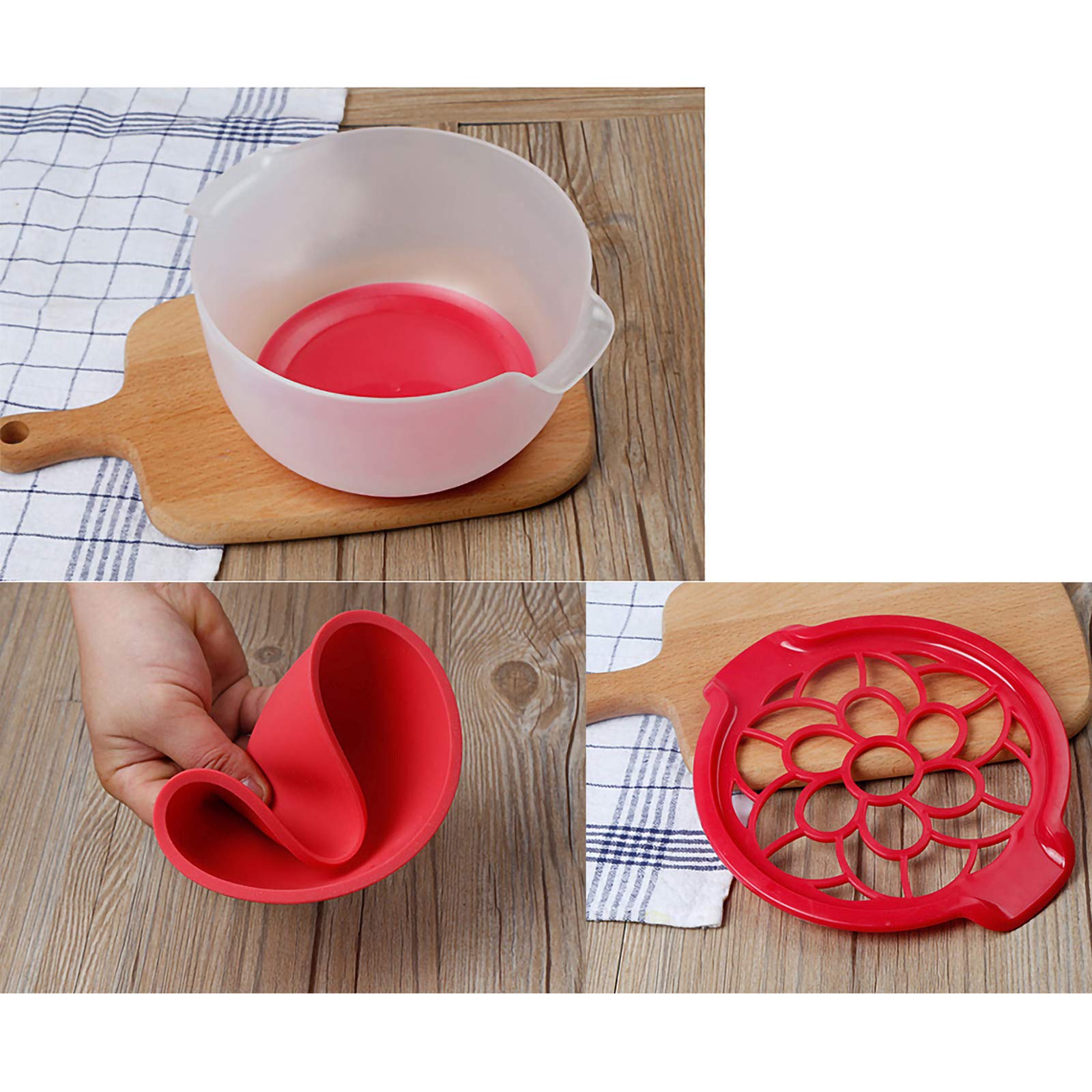 Camidy Silicone Pomegranate Bowl Pomegranate Peeler Deseeder Pomegranate Peeling Tool Kitchen Goods Organizer Accessories Supplies for Removing Seed