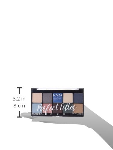 NYX PROFESSIONAL MAKEUP Perfect Filter Shadow Palette, Eyeshadow Palette, Marine Layer