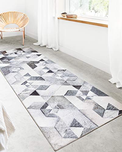 Loloi II Maddox Collection MAD-03 Grey/Ivory, Contemporary 5'-0" x 7'-6" Area Rug