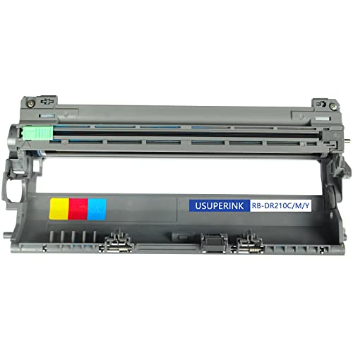 SuperInk 1 Pack High Yield Replacement Compatible for Brother DR210 Cyan/Yellow/Magenta Color Drum Unit for DR210CL DR-210 MFC-9010CN Printer