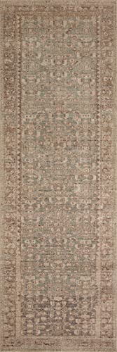 Loloi Angela Rose x Aubrey Collection AUB-04 Sage/Bark, Traditional 7'-6" x 9'-6" Area Rug