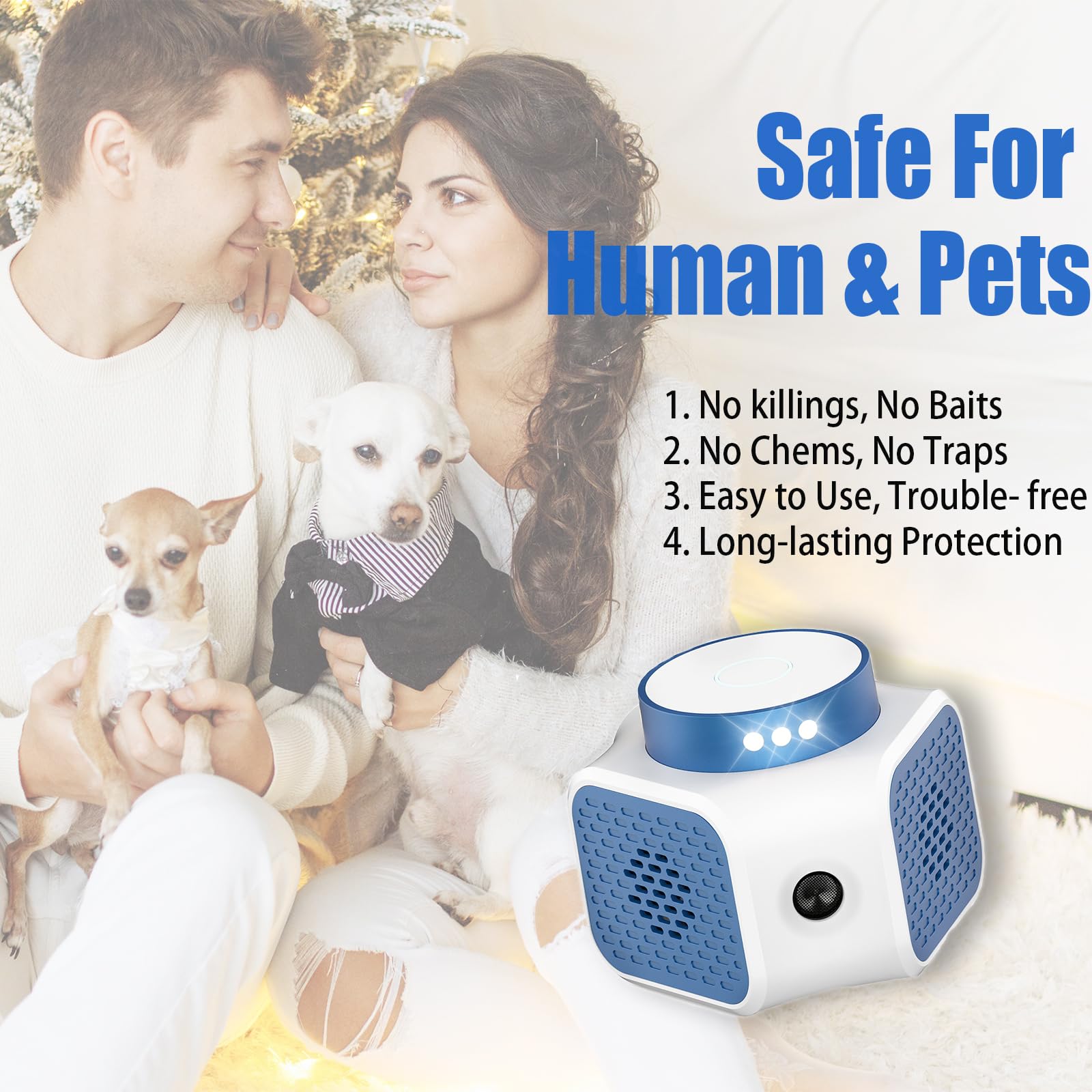 Mice Repellent Plug-in, Ultrasonic Pest Repeller Electronic Rodent Repellent Indoor Squirrel Repellent Bat Removal for Attic Garage RV Basement House Barn Warehouse