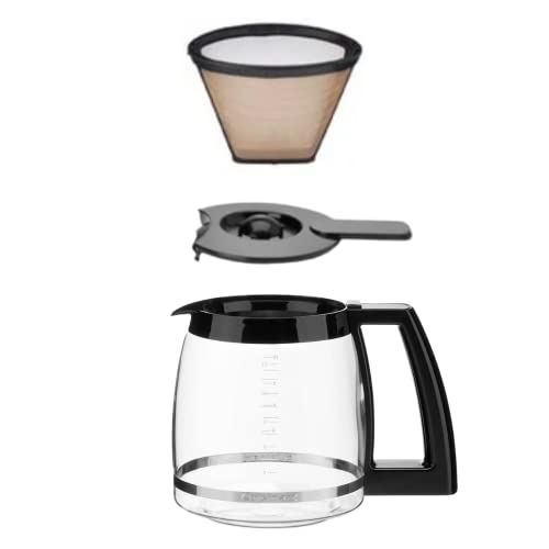 Cuisinart SS-15BKSP1 Coffee Center 12-Cup Coffeemaker and Single-Serve Brewer with 3-Serving Sizes: 6oz, 10oz and 12oz, Black/Stainless Steel