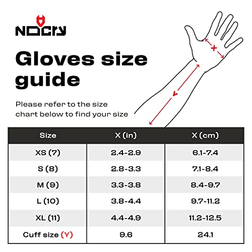 NoCry Leather Gardening Gloves with Improved Long, Adjustable Gauntlet Cuffs; Puncture Resistant with Reinforced Palms and Fingertips; Perfect for Rose Pruning, Size Medium, Grey