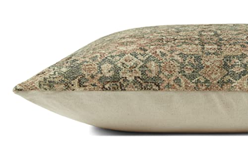 Loloi Angela Rose x Cove Collection Navy/Natural, 18'' x 18'' Cover Only Pillow