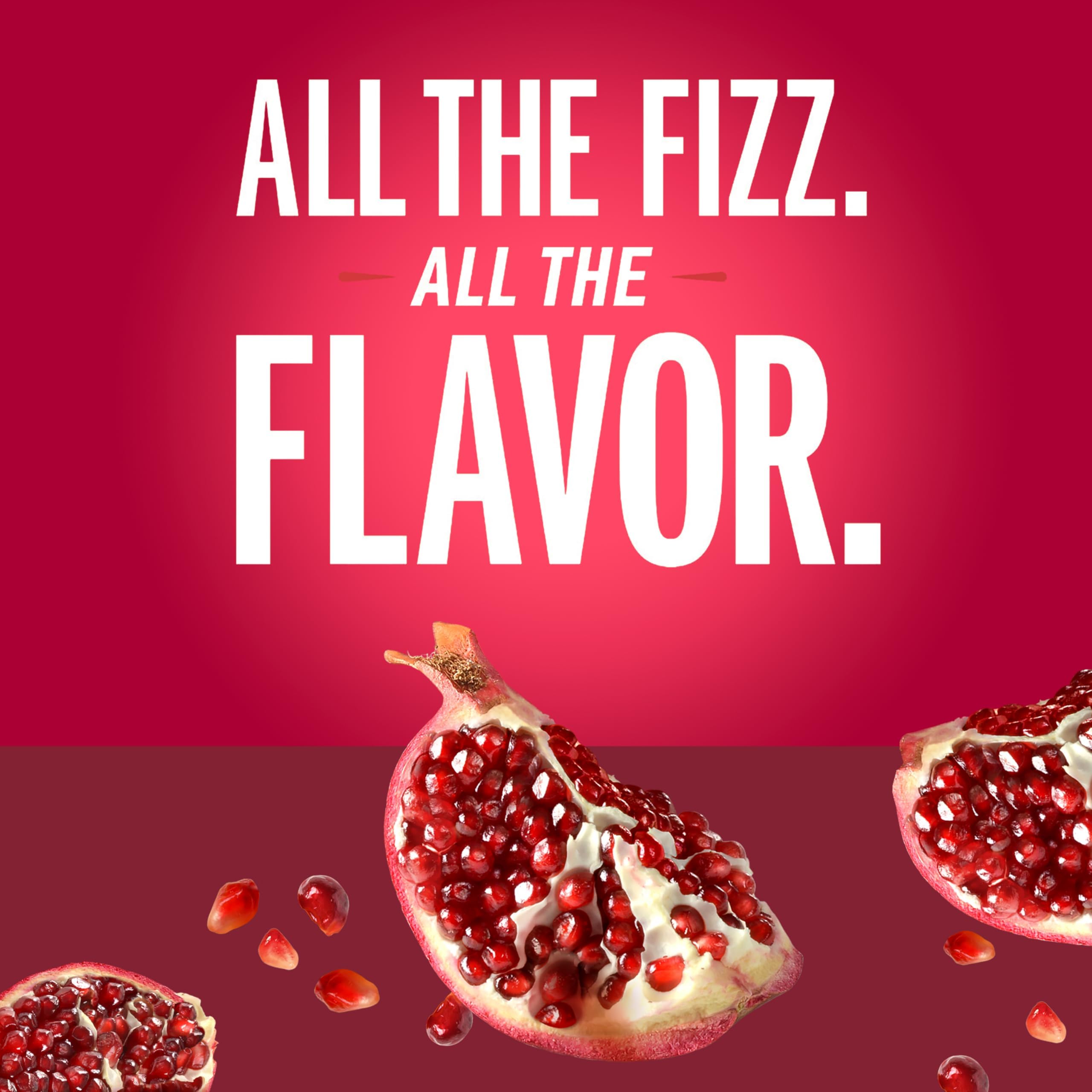 Izze Sparkling Juice, Pomegranate, 8.4 Fl Oz (Pack of 24)