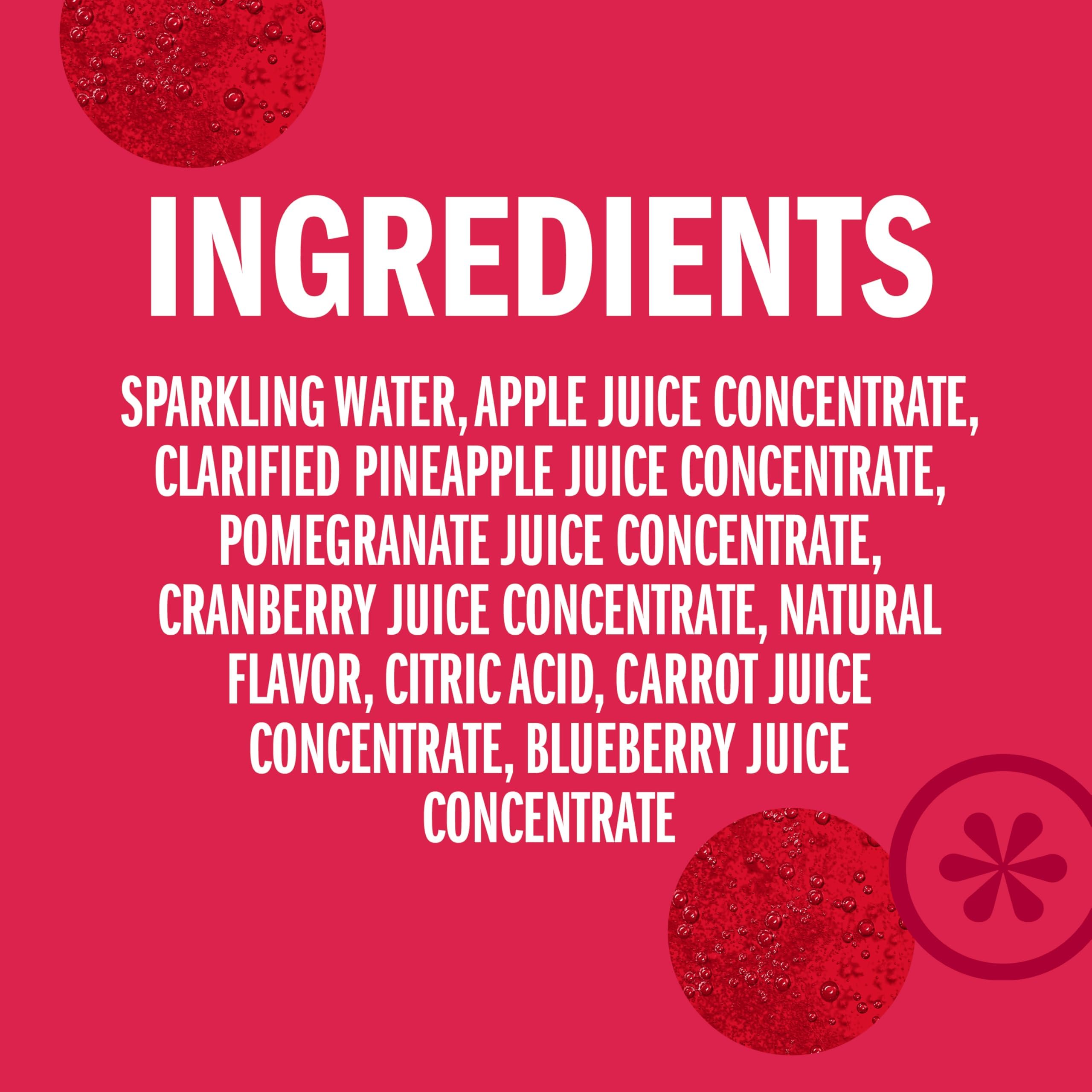Izze Sparkling Juice, Pomegranate, 8.4 Fl Oz (Pack of 24)