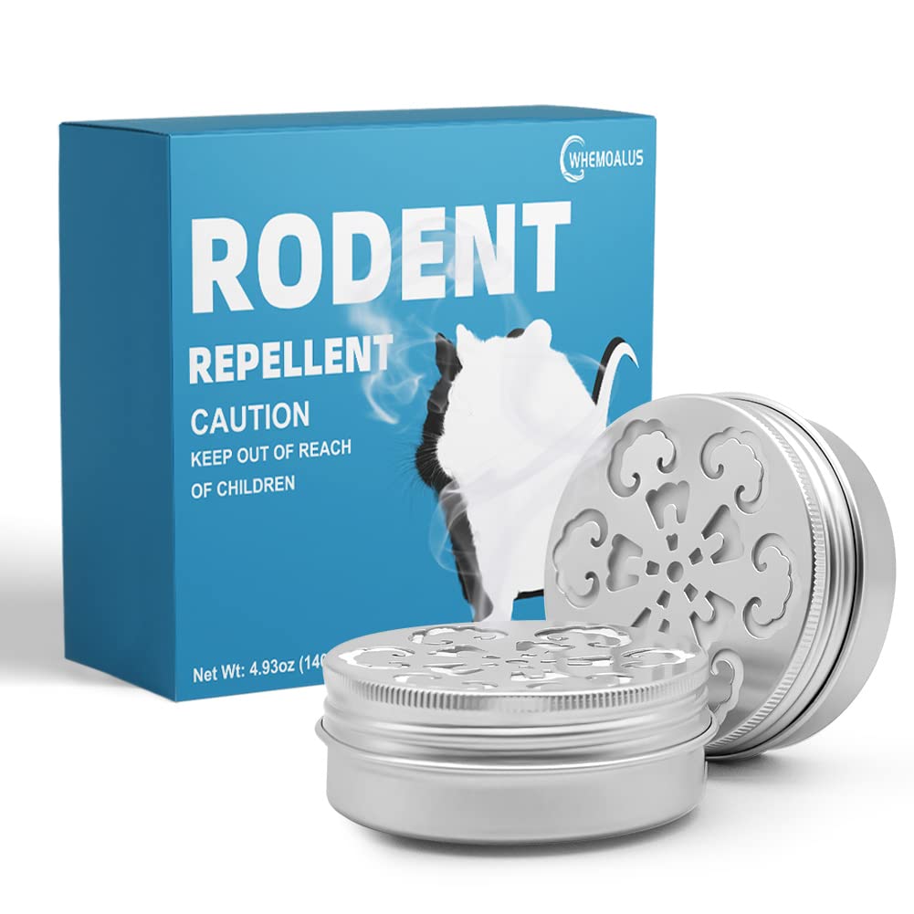 Rodent Repellent,Mouse Repellent Peppermint,Mice Repellent for House,Rat Repellent Outdoor/Indoor,Peppermint Oil to Repel Mice and Rats 2 Jars/Box