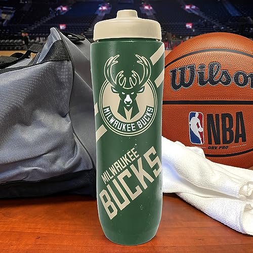 Party Animal NBA Milwaukee Bucks Squeezy Water Bottle