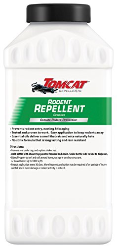Tomcat Repellents Rodent Repellent Granules, For Outdoor Mouse and Rat Prevention, 2 lb.