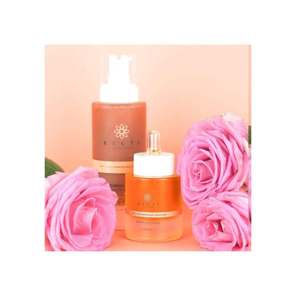 Beuti Skincare - Detoxifying 3-in-1 Pomegranate Glow Enzyme Cleanser | Clean + Natural Pomegranate-Based Skincare (2.5 fl oz | 100 ml)