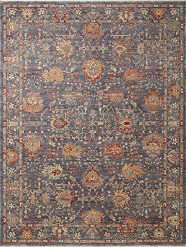 Loloi Giada Collection GIA-01 Grey / Multi, Traditional Area Rug, 5'-0" x 5'-0" Round