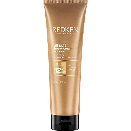 Redken All Soft Heavy Cream Treatment Mask | Deep Conditioner For Dry Hair | Deep Conditioning Hair Treatment For Smooth Hair | 8.5 Fl Oz
