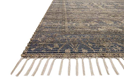 Justina Blakeney x Loloi Cornelia Collection COR-02 Indigo / Natural Transitional 7'-9" x 9'-9" Area Rug
