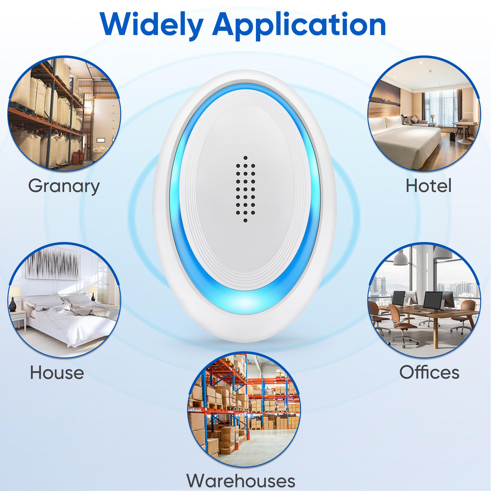 Ultrasonic Pest Repeller,6 Pack Pest Repeller Indoor Plug in Pest Repellent for Insect,Roach,Mice,Spider,Ant,Bug,Mosquito
