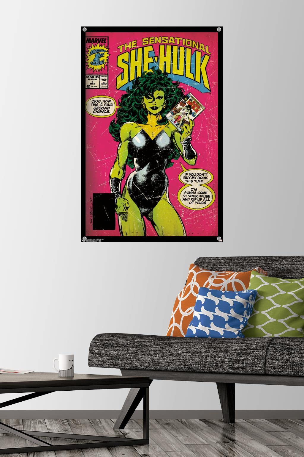 Marvel Comics - She-Hulk - The Sensational She-Hulk #1 Wall Poster with Push Pins