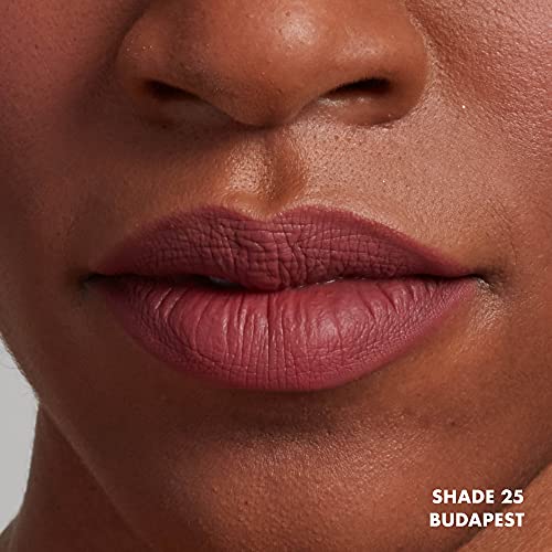 NYX PROFESSIONAL MAKEUP Soft Matte Lip Cream, Lightweight Liquid Lipstick - Budapest (Deep Mauve With Red Undertone)