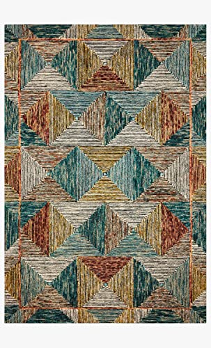 Loloi II Spectrum Collection SPE-01 Lagoon / Spice, Contemporary 2'-0" x 5'-0" Accent Rug