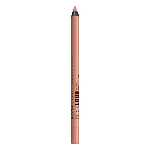 NYX PROFESSIONAL MAKEUP Line Loud Lip Liner, Longwear and Pigmented Lip Pencil with Jojoba Oil & Vitamin E - Goal Crusher (Midtone Beige)