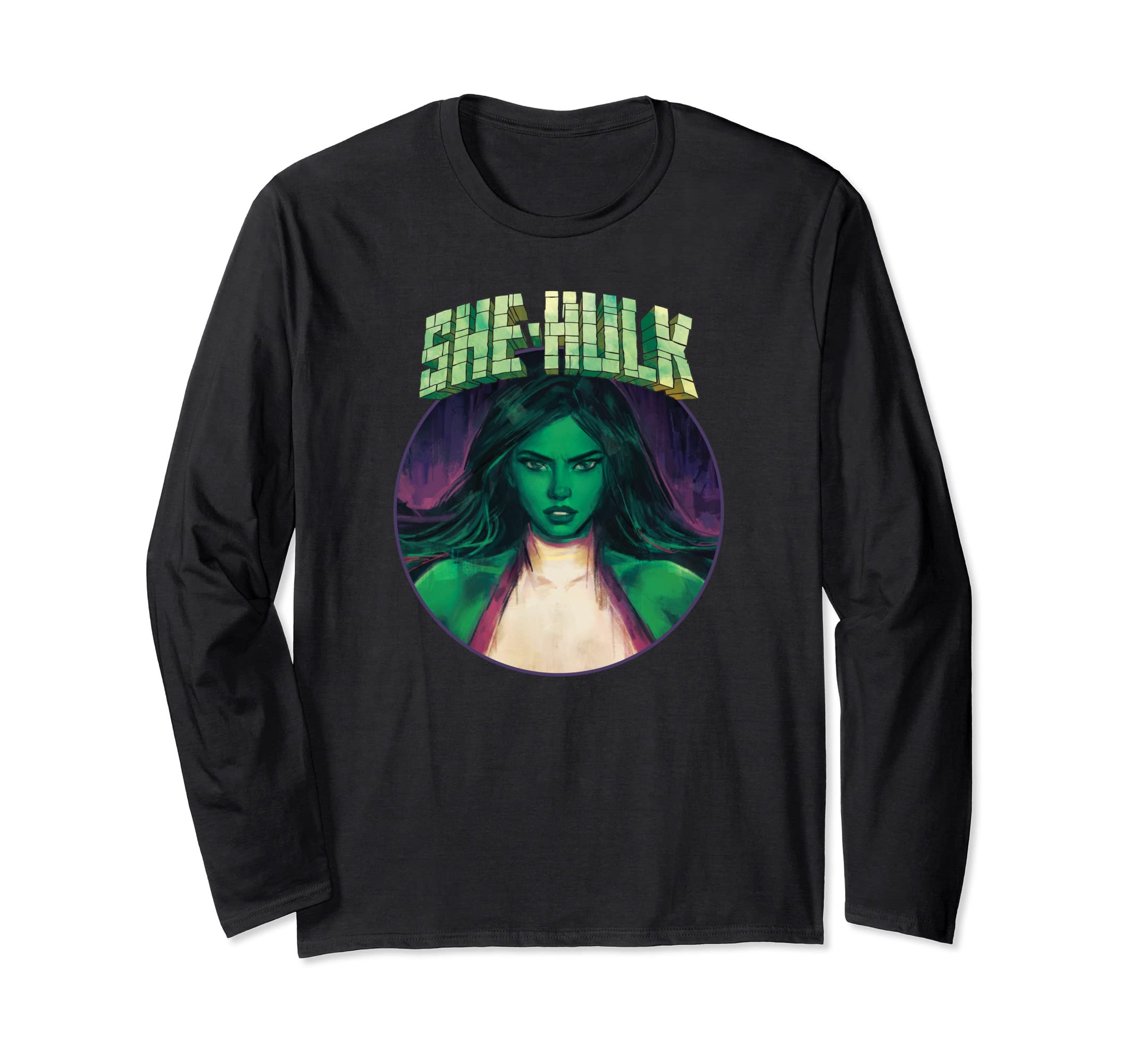 Marvel She-Hulk Powers of a Girl Portrait Long Sleeve T-Shirt