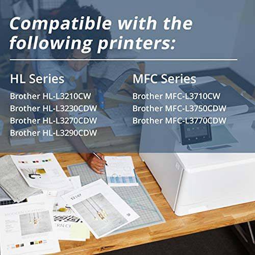 Arthur Imaging with CHIP Compatible Toner Cartridge Replacement for Brother Tn227 (Magenta, 1 Pack) (TN227M)