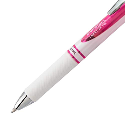 Pentel EnerGel Pearl RTX, 0.7mm, Black Ink, Box of 12 (BL77PWP-A)