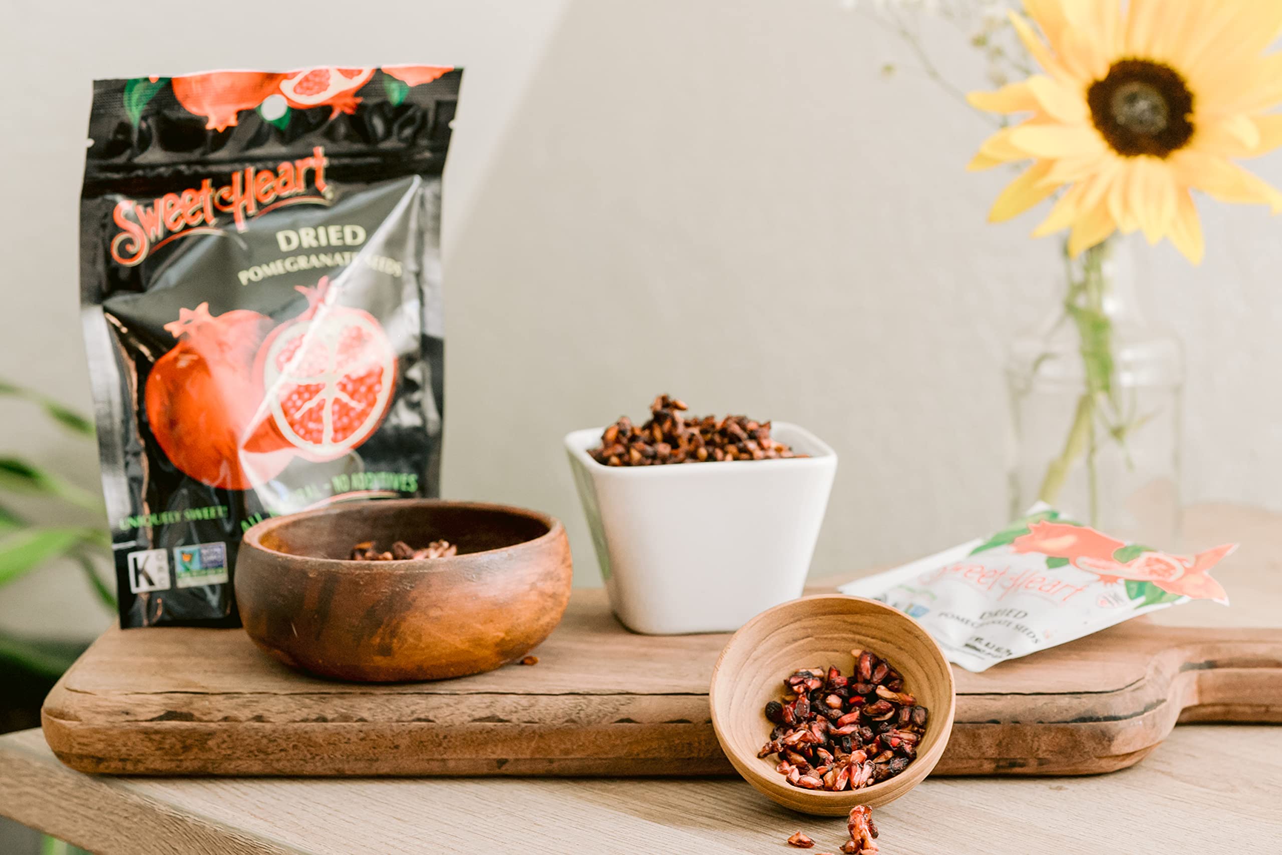 1 oz. SweetHeart Dried Pomegranate Seeds | All Natural, No Sugar Added | 100% Fruit | Non-GMO | Vegan | No Refrigeration Needed