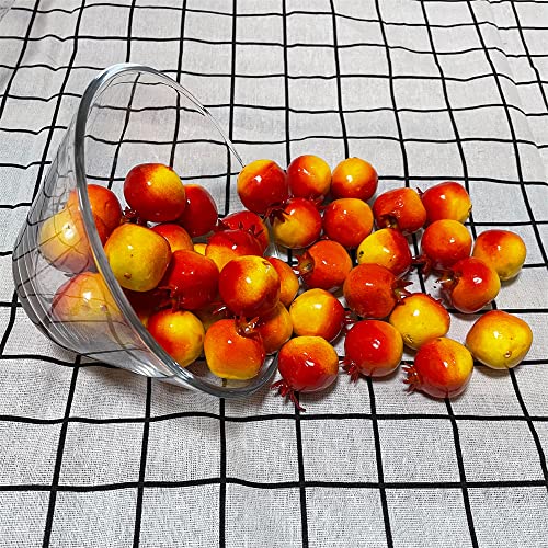 WJboand 30pcs Fake Pomegranet Mini Fruit Artificial Decoration Festival Display Cabinet Display Decoration Photography Props Themed Party Wedding Tabletop Office Realistic