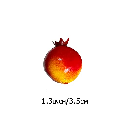 WJboand 30pcs Fake Pomegranet Mini Fruit Artificial Decoration Festival Display Cabinet Display Decoration Photography Props Themed Party Wedding Tabletop Office Realistic