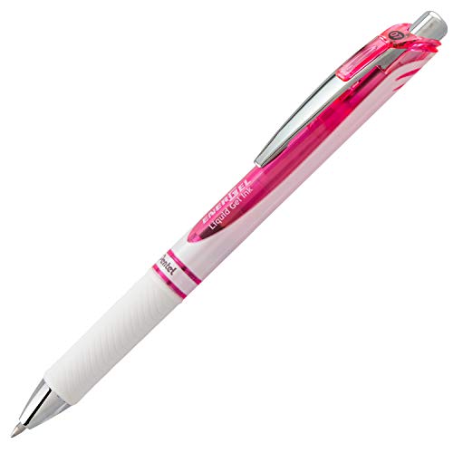 Pentel EnerGel Pearl RTX, 0.7mm, Black Ink, Box of 12 (BL77PWP-A)