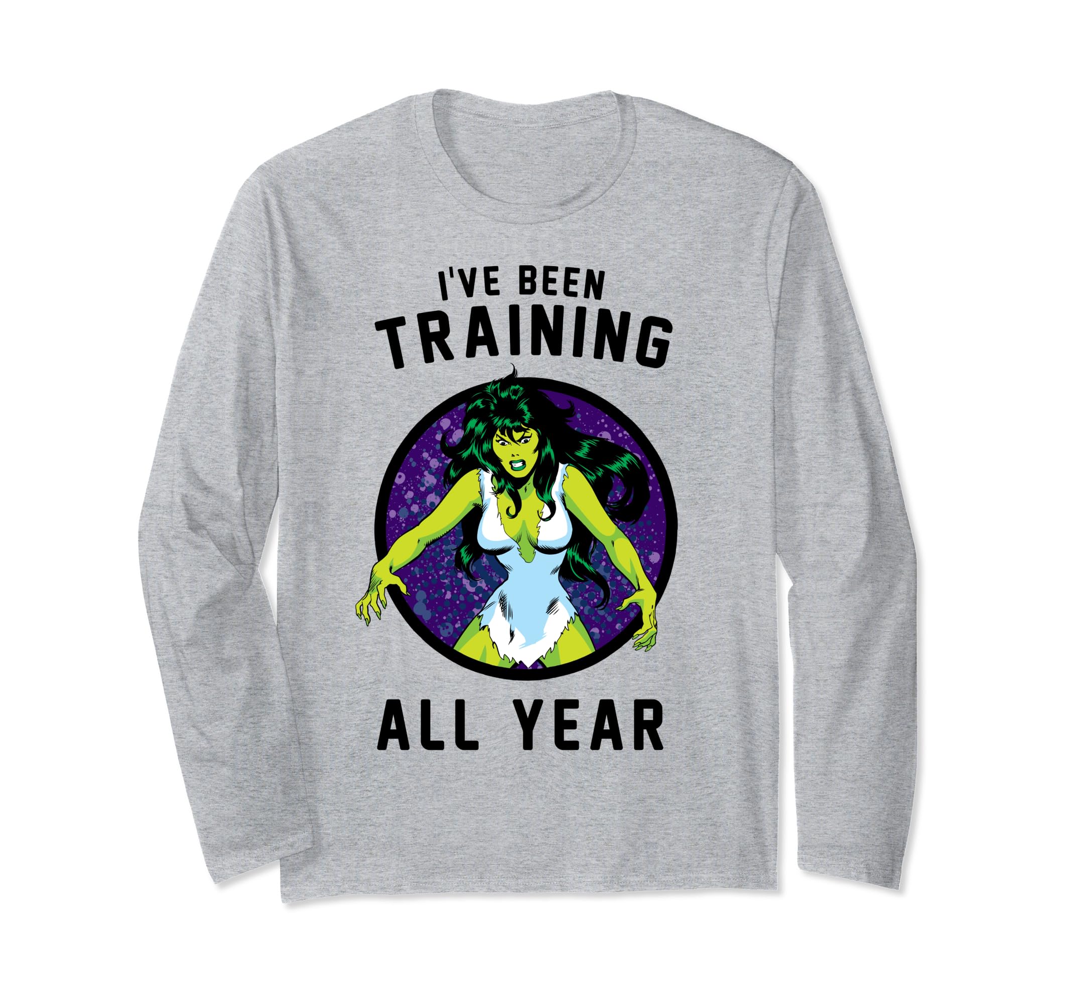 Marvel She-Hulk I've Been Training All Year Long Sleeve T-Shirt