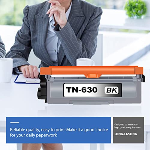 EDH Compatible TN630 TN-630 Toner Cartridge Replacement for Brother High Yield Compatible with DCP-L2520DW HL-L2360DW L2380DW L2300D L2305W L2315DW MFC-L2707DW L2740DW L2685DW Printer (1 Pack,Black)