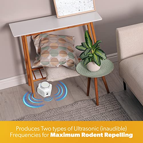 Pestzilla Ultrasonic Pest Repeller β Humane Mouse Repellent & Rat Deterrent - Ultrasound Impluse and LED Strobe Lights β Perfect for Squirrel Repellent Household Pests Repeller & Mice Repellant