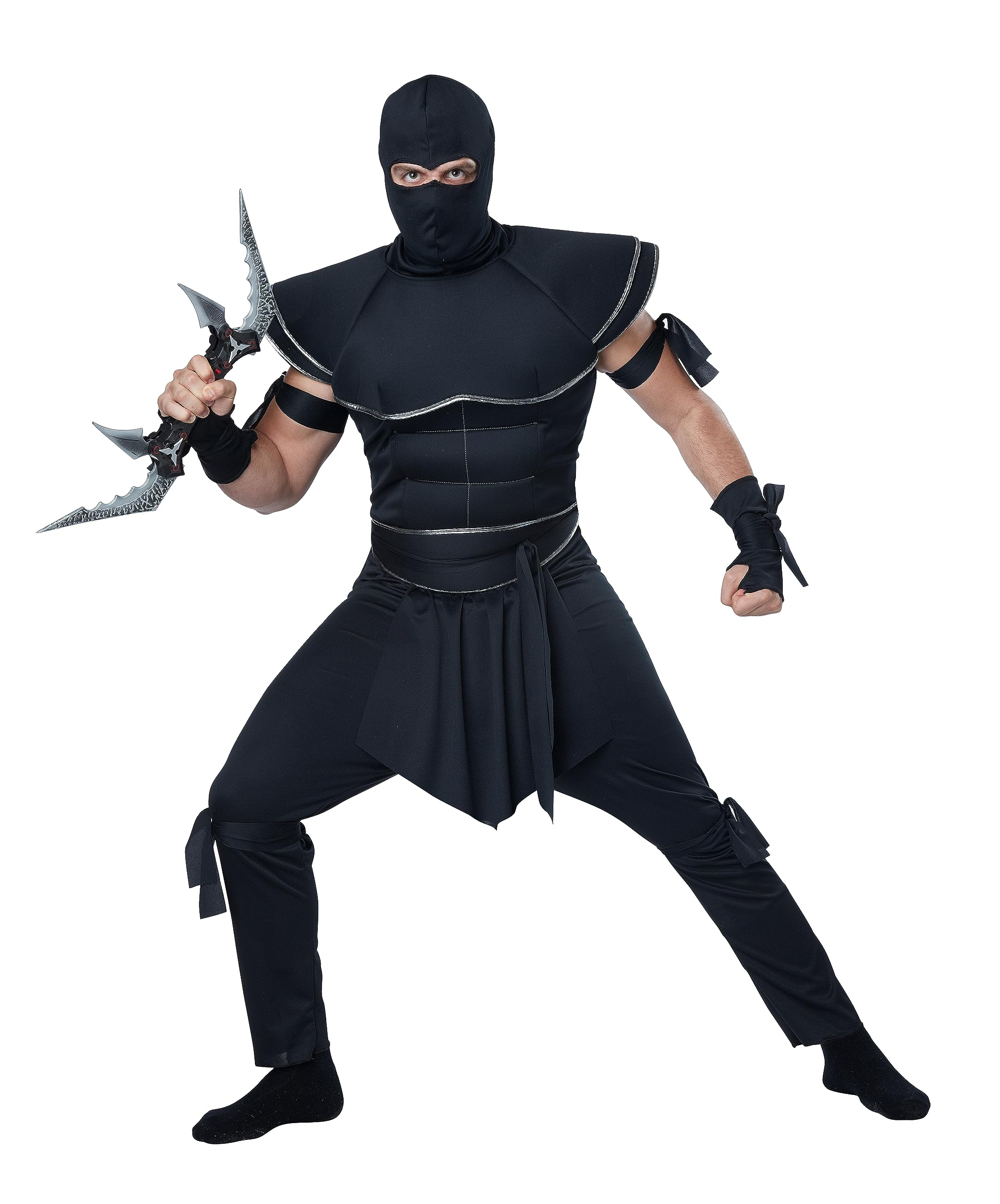California Costumes Adult Ninja Warrior Costume, Large Black