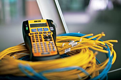 DYMO Rhino 5200 Industrial Portable Thermal Transfer Electronic Label Maker, Yellow - Label, Tape, Auto Power Off, Monochrome, LCD Display