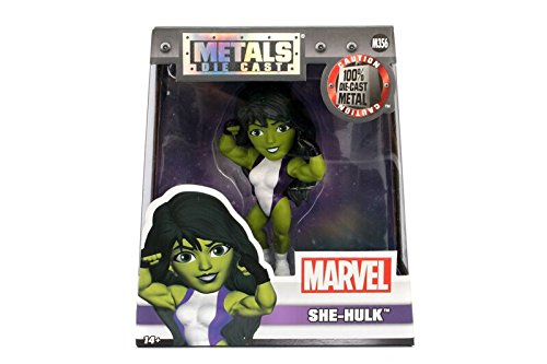Jada Toys Metals Marvel 4" Classic Figure - She Hulk (M356) Toy Figure