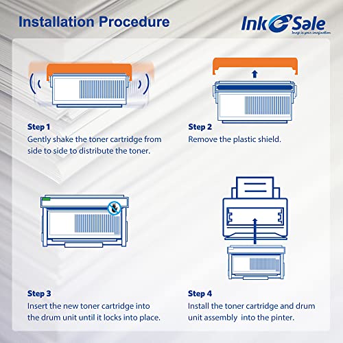 INK E-SALE Compatible Toner Cartridge Replacement for Brother TN850 TN820 use for DCP-L5500DN HL-L5000D HL-L5200DWT HL-L6200DWT MFC-L5700DW MFC-L5800DW MFC-L6700DW (2 Pack Black, Upgraded Version)