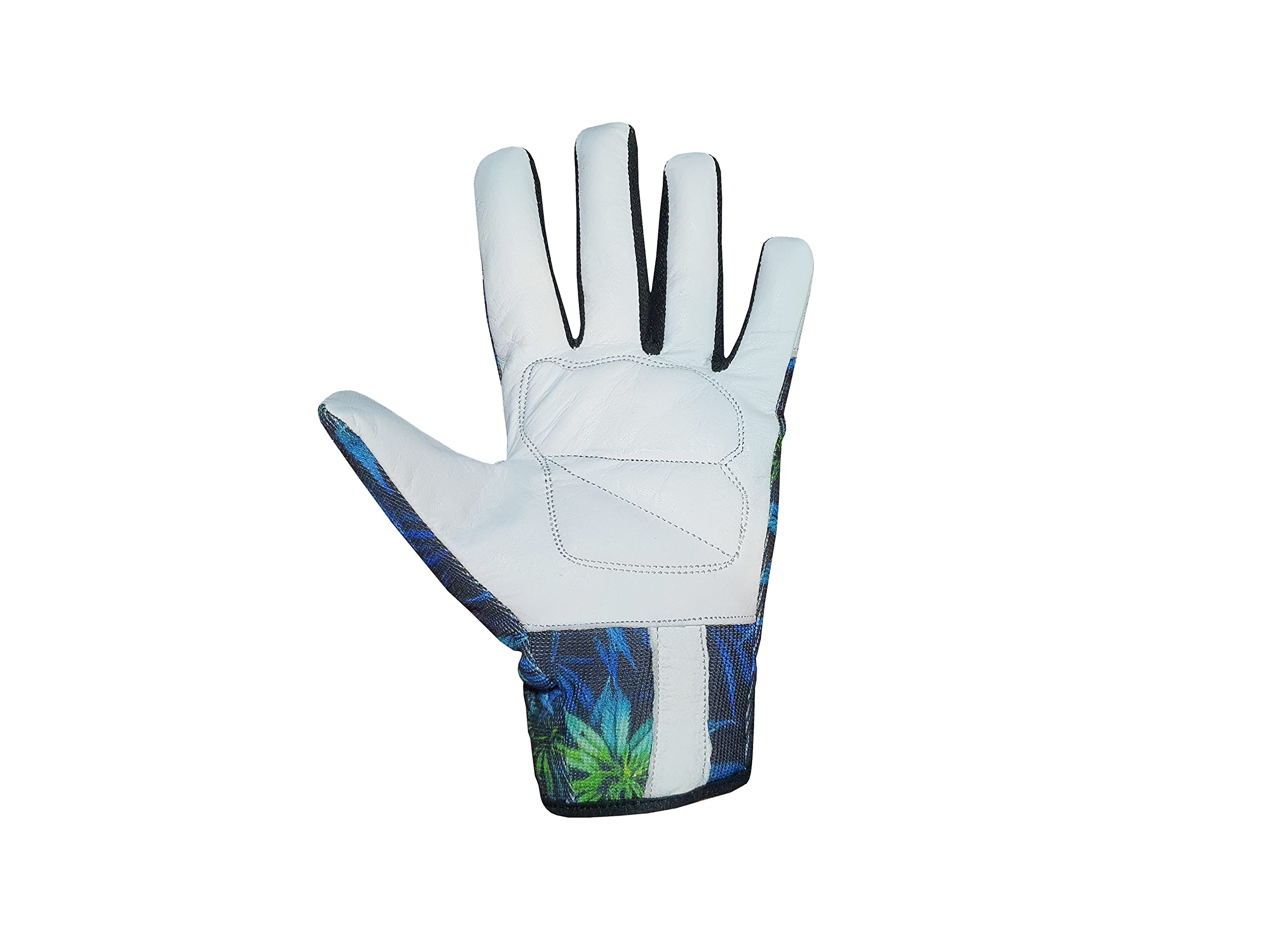 HMH Leather Gardening Gloves - Large, Green Short, Unisex